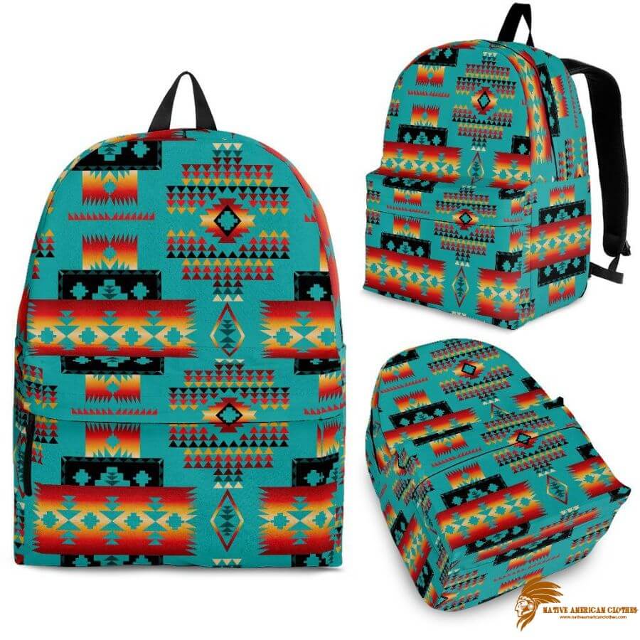 Blue Tribe Pattern Native American Backpack BACNAT003 ...
