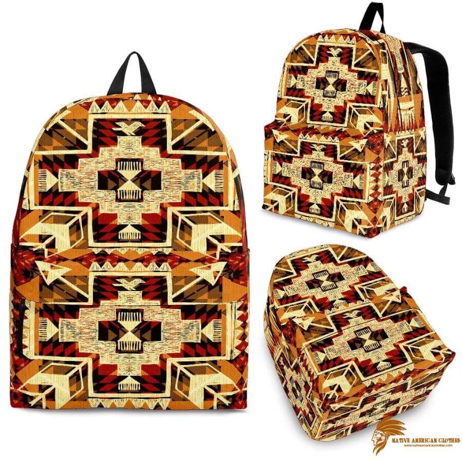 Indigenous Design Yellow Native American Backpack BACNAT005 ...