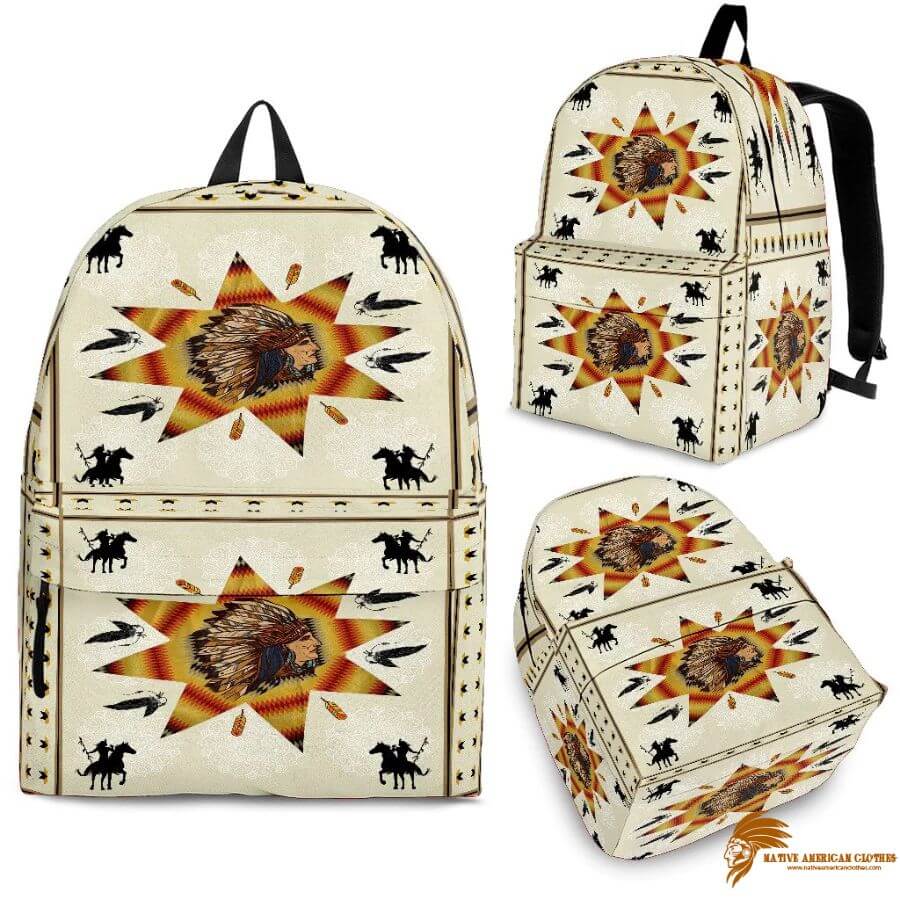 Tribe Chief & Warriors Native American Backpack BACNAT014 ...