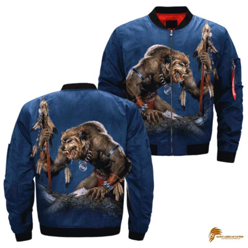 Werewolf Native American Werewolf Shaman Coat - Nativeamericanclothes.com